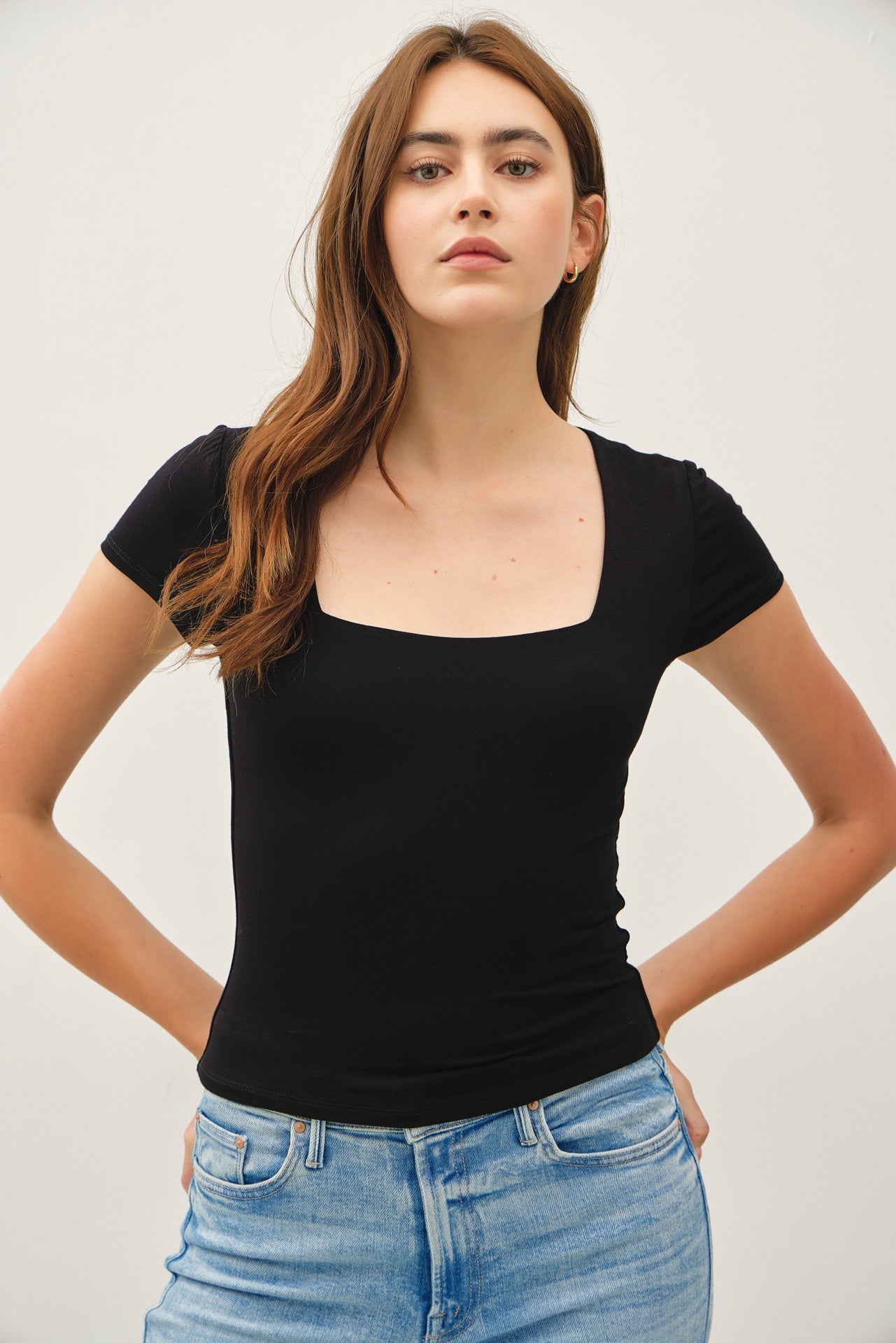 Square Neck Tee – NW Wildflower Boutique